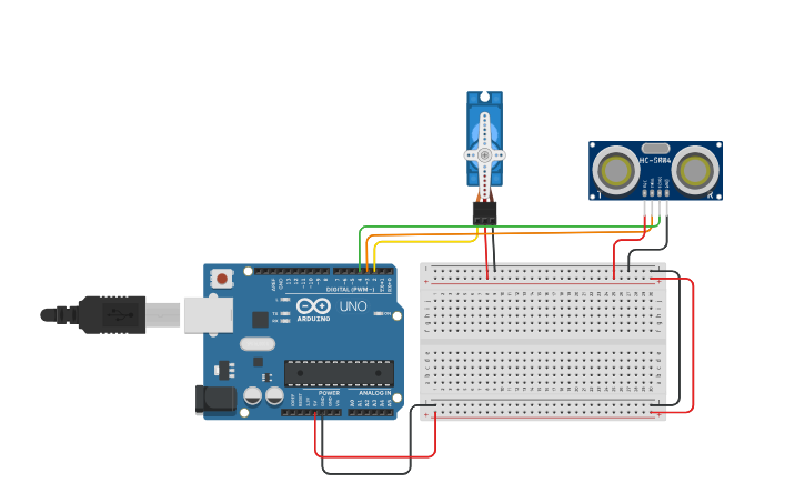 Circuit design transformer - Tinkercad
