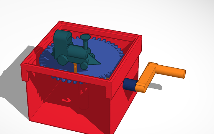 3D design Gear Box Train - Tinkercad