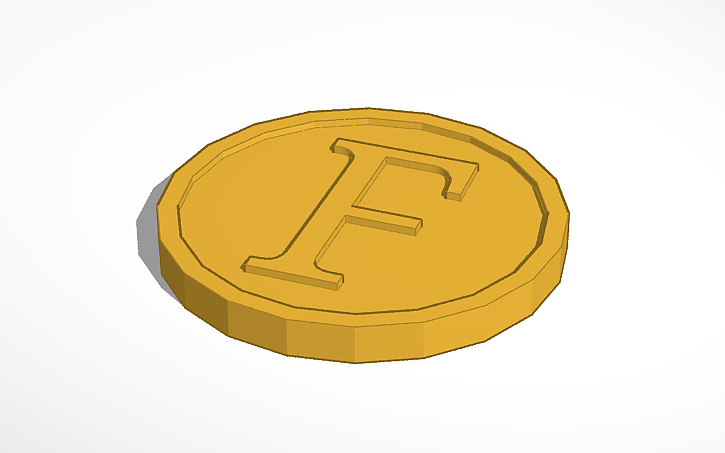 3D design faz coin - Tinkercad