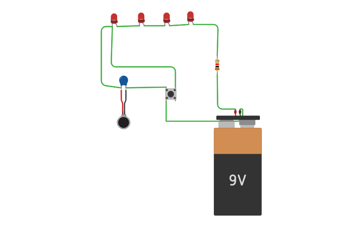 Circuit design simple touch sensor - Tinkercad