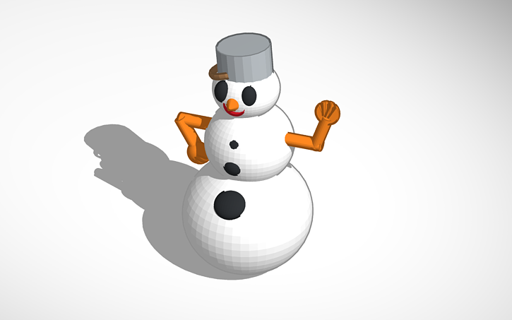 3D design snowman | Tinkercad