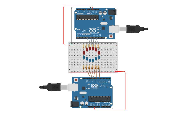 Circuit design Circle LED lighting - Tinkercad