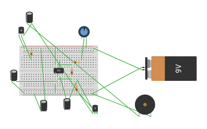 Circuit design Metronome - Tinkercad