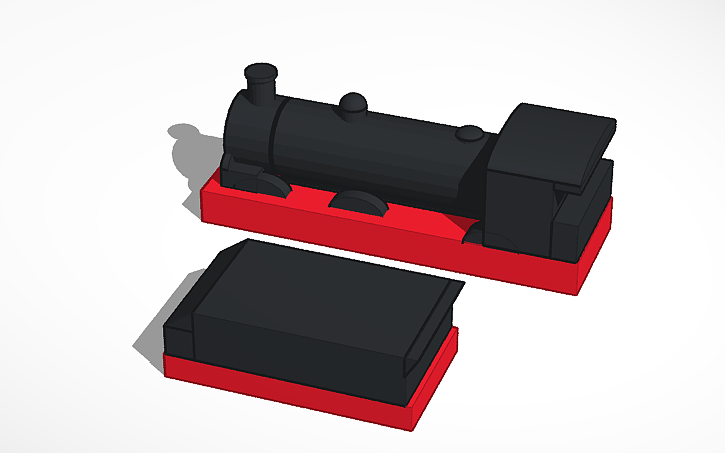 3D design TWR Donald/Douglas (CR 812) + tender - Tinkercad