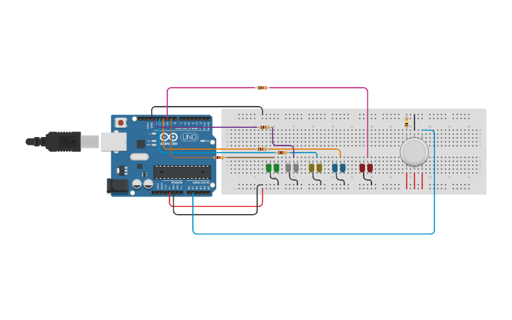Circuit design ACTIVIDAD #1 (3 Periodo) | Tinkercad