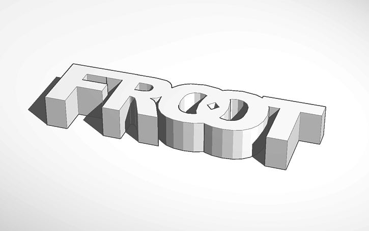 3D design FROOT Logo | Tinkercad