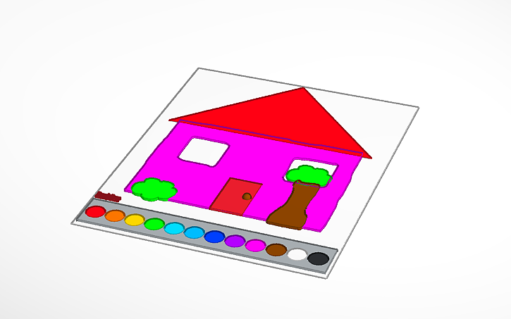 3D design My 4th painting | Tinkercad
