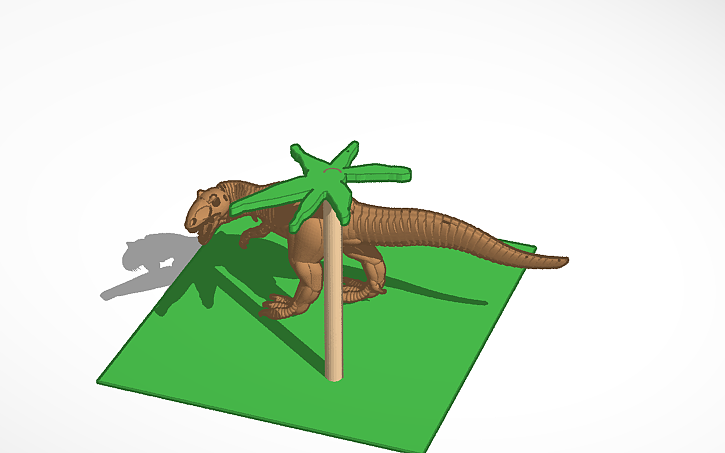 3D design T-Rex - Tinkercad