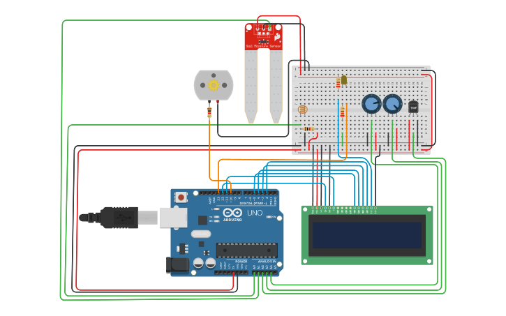 Circuit design Monitoramento de agricultura vertical com diversos ...