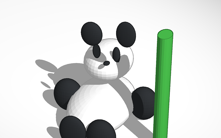 3D design panda | Tinkercad