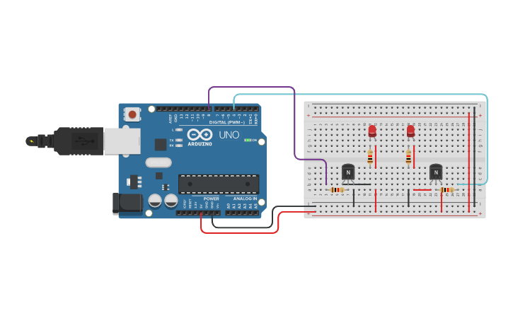 Circuit design pull-down | Tinkercad