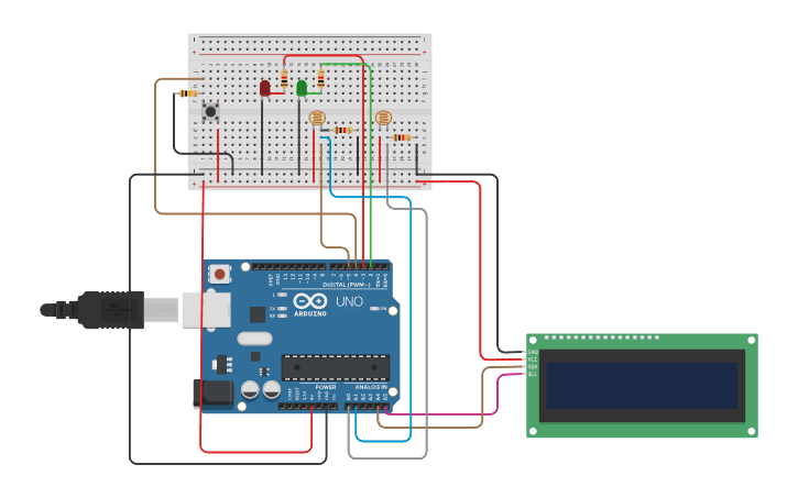 Circuit design Copy of Copia para pruebas TP Arduino Labo01 - Tinkercad