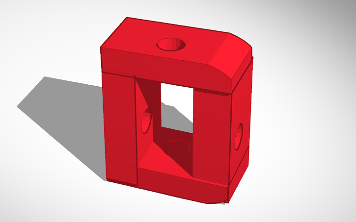 3d Design Rounded Side Square With Hole Tinkercad