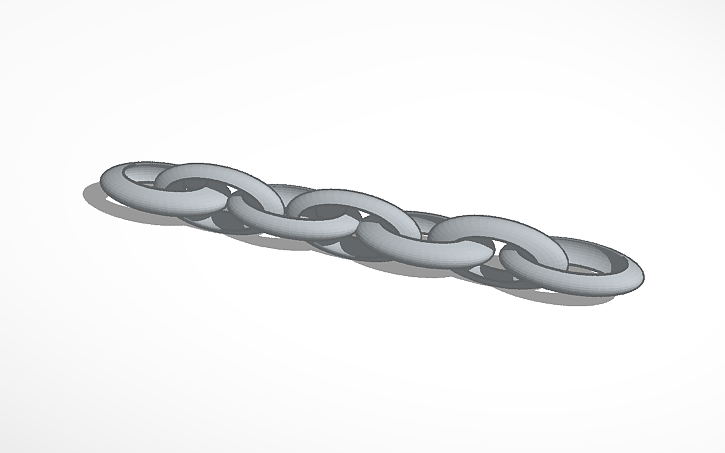 3D design Chain Template | Tinkercad