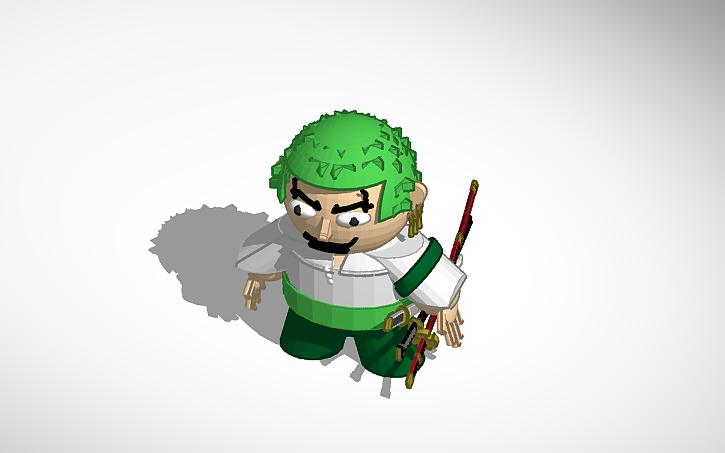 3D design Roronoa Zoro - Tinkercad