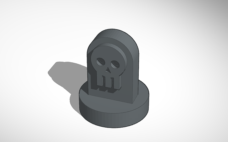 3D design Dead/Corpse Marker/Token | Tinkercad
