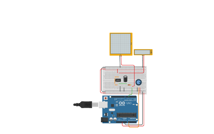 Circuit design DAC con Arduino - Tinkercad