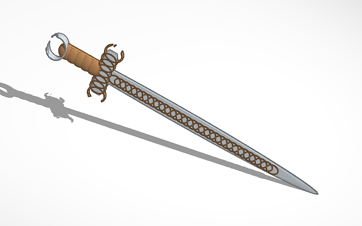 3D design fantasy sword- Liberator | Tinkercad