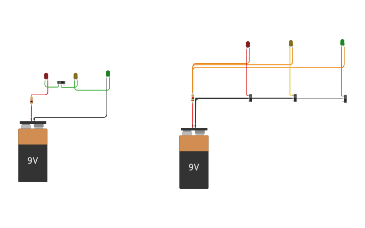 Circuit Design Rangkaian Led Tinkercad