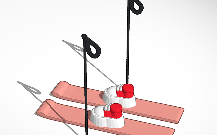 3D design SKI - Tinkercad