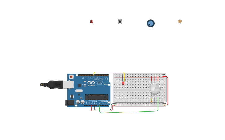 Circuit design Gas Sensor (MARCONI) | Tinkercad