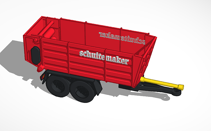 3D design coole trekker met anhanger - Tinkercad