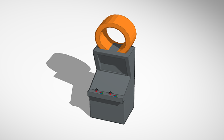 3D design Arcade keychain - Tinkercad