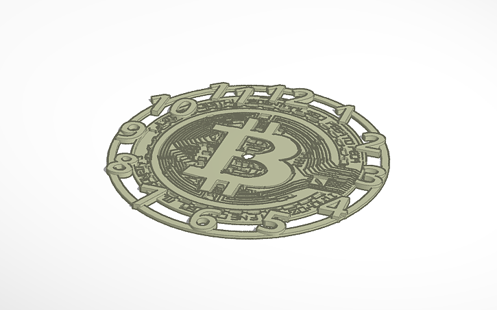 3D design Bitcoin Clock | Tinkercad