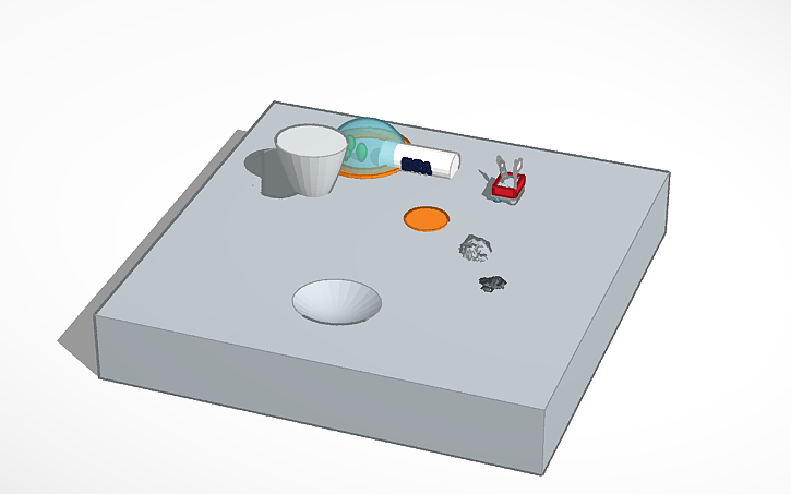 3D design Moon Base Project - Tinkercad