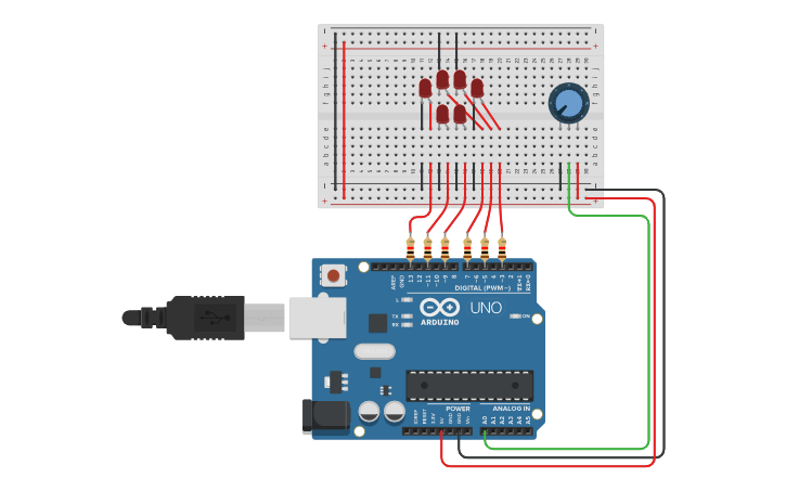 Circuit design 3. a, b, c - Tinkercad
