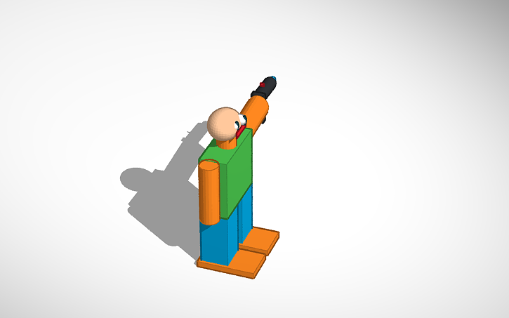 3D design el baldi in the gun - Tinkercad