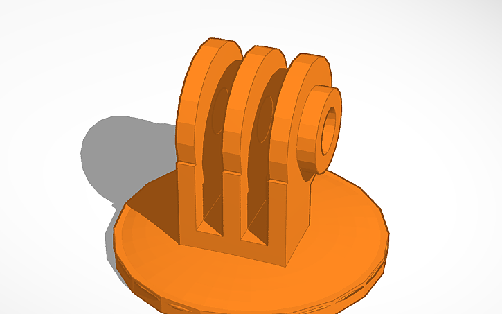 3D design GoPro mount - Tinkercad