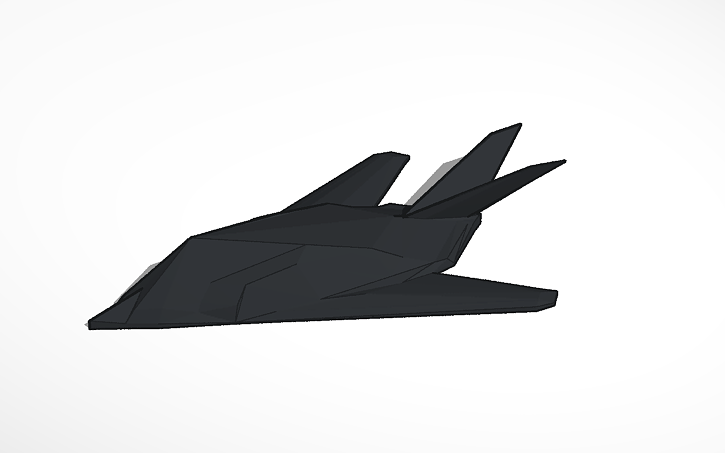 3D design F117-Nighthawk - Tinkercad