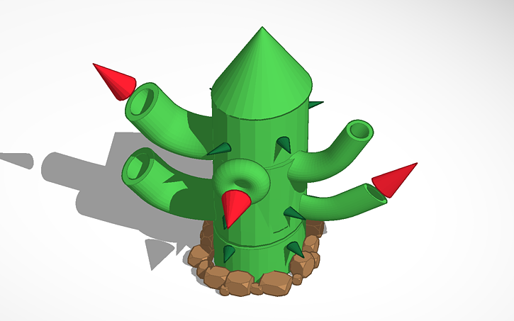 3d Design Joannas Cactus Tinkercad