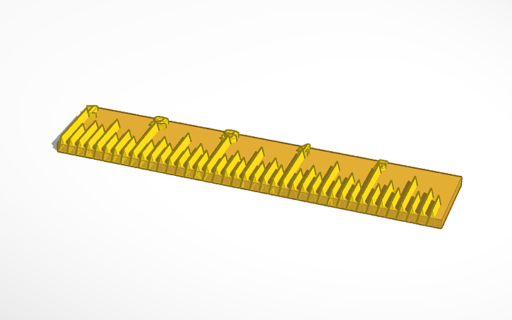 3D design RULER - Tinkercad