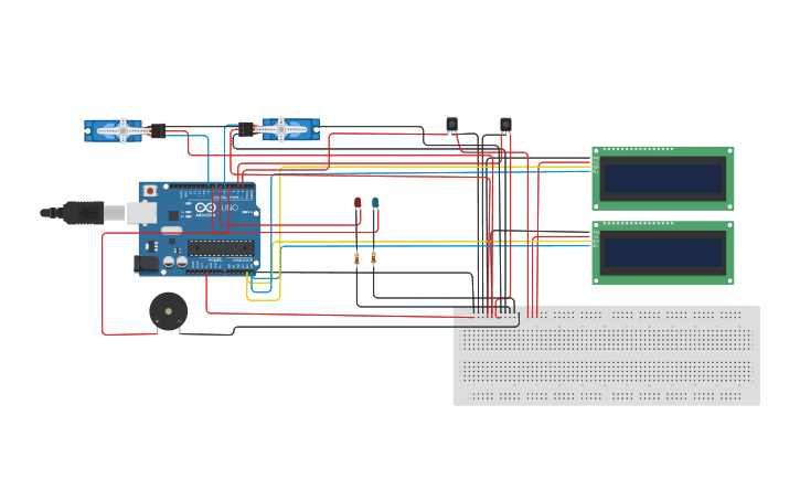Circuit design prueba 1 proyecto arqui - Tinkercad