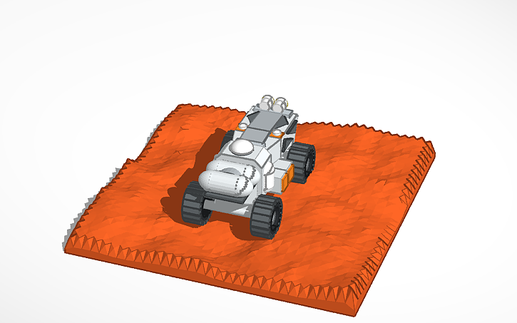 3D design Autonomous rover. - Tinkercad