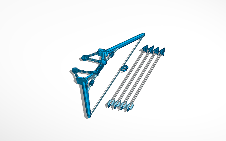 3D design "Blue Steele" Sci-fi Bow & Arrows | Tinkercad