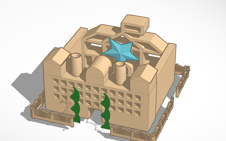 3D design Buckingham Palace - Tinkercad