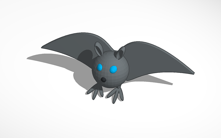 3D design bat - Tinkercad