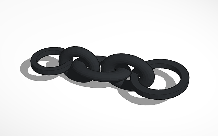 3D design Chain link | Tinkercad