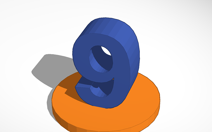 3D design Table Numbers - Tinkercad