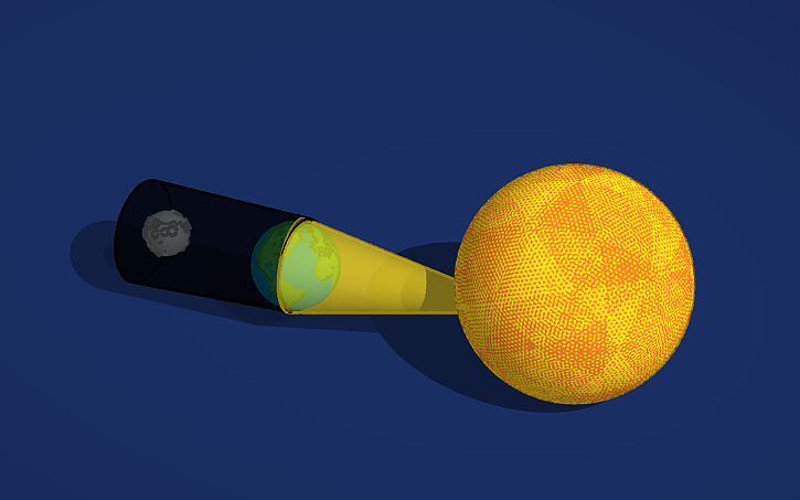 3D design Lunar Eclipse - Tinkercad