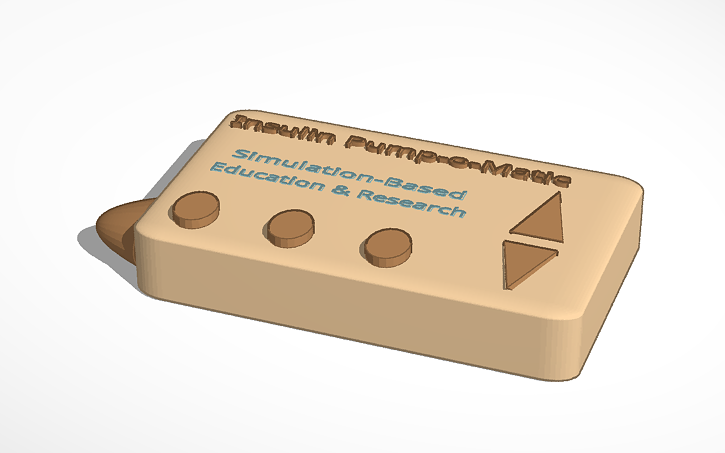 3D design Insulin Pump - Tinkercad