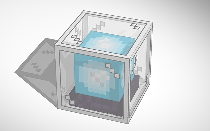 3D design Minecraft Beacon - Tinkercad