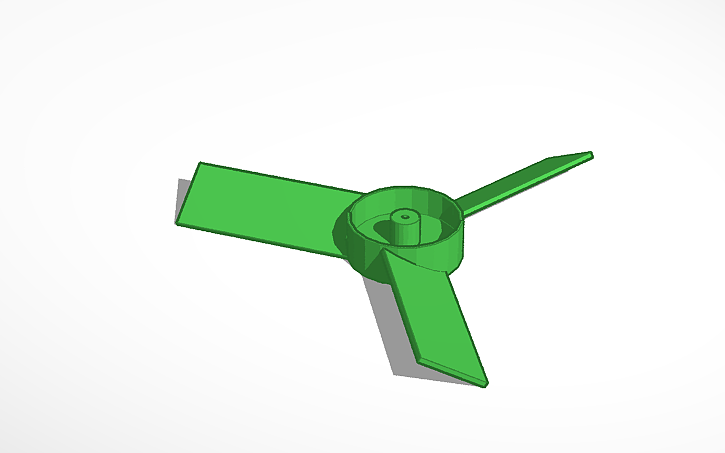 3D design 3 wing fan - Tinkercad