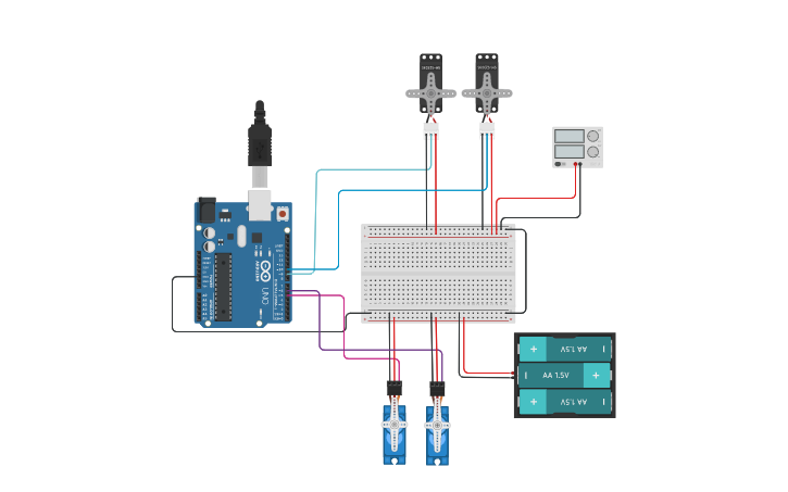 Circuit design Controles PWM | Tinkercad