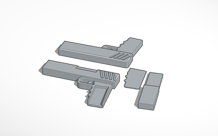 3D design Glock 18 - Tinkercad