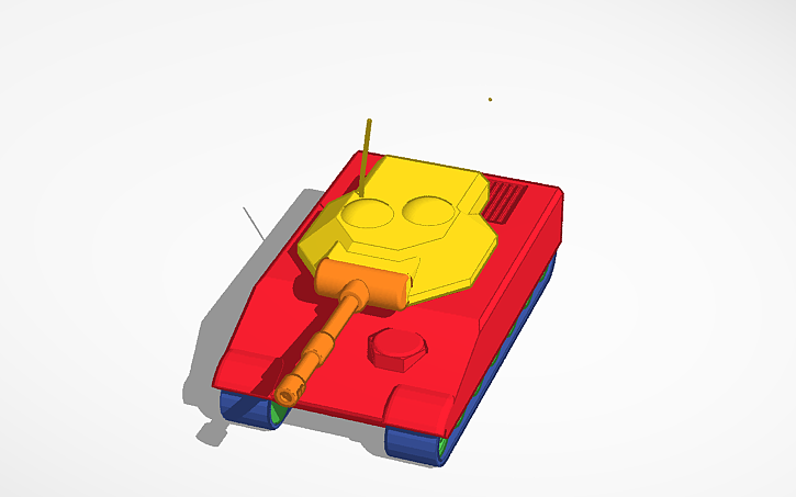 3D design Tank - Tinkercad