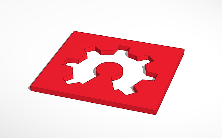 3D design open source hardware logo stencil small | Tinkercad